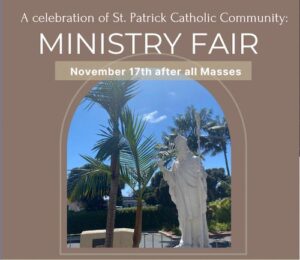 ST. PATRICK CATHOLIC CHURCH MINISTRY FAIR – St. Patrick Catholic School